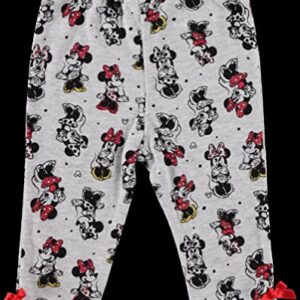 Disney Minnie Mouse Newborn Baby Girls 4 Piece Outfit Set: Bodysuit Pants Bib Hat Red 0-3 Months