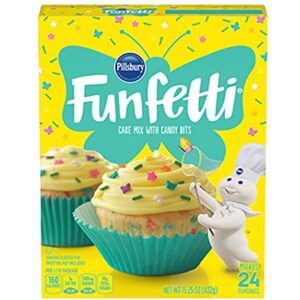 Pillsbury Easter Funfetti Cake Mix Kit! Spring Cake Mix With Candy Bits and Vanilla Frosting! Enjoy The Festive Colors And Delicious Flavor Of Spring Cake! Perfect For Easter Treat!