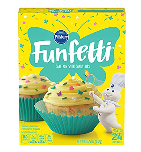 Pillsbury Easter Funfetti Cake Mix Kit! Spring Cake Mix With Candy Bits and Vanilla Frosting! Enjoy The Festive Colors And Delicious Flavor Of Spring Cake! Perfect For Easter Treat!