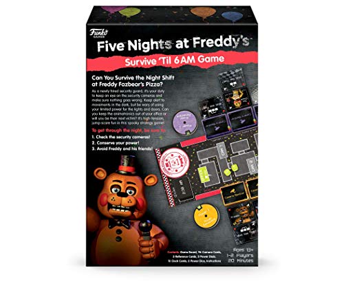 Funko Five Nights at Freddy's - Survive 'Til 6AM Game, 2 players