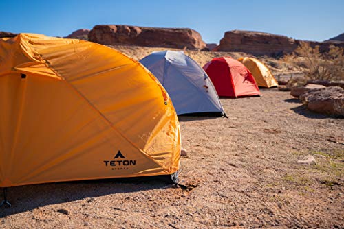 TETON Sports Mountain Ultra Tent; 2 Person Backpacking Dome Tent for Camping; Grey, 2006GY