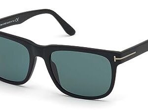 Tom Ford FT0775 02N Matte Black Stephenson Square Sunglasses Lens Category 3 Si