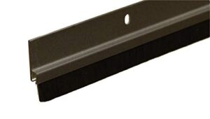 brown aluminum with 3/4" black brush door sweep (4 ft brown)