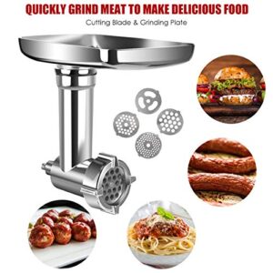 Meat Grinder Attachment for KitchenAid Stand Mixers, Durable Metal Sausage Stuffer Attachment for Kitchen Aid Stand Mixer, Food Grinder Accessories,Popular KitchenAid Mixer Attachment