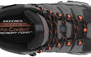 Skechers Men's Pine Midline Mid Top Lace Trail Boot Hiking, Black, 7.5