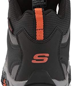 Skechers Men's Pine Midline Mid Top Lace Trail Boot Hiking, Black, 7.5