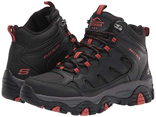 Skechers mens Hiking Boot, Black, 11.5 US