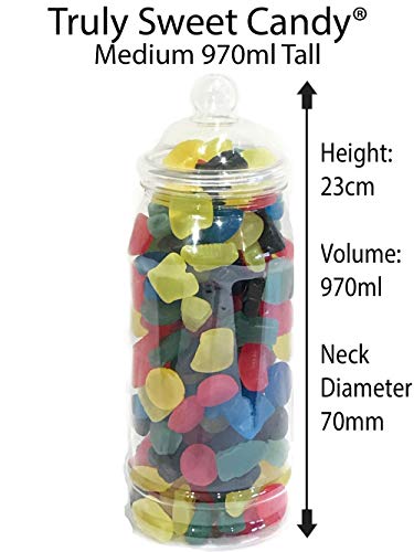 19 Retro Empty Plastic Sweet Jars for Pick & Mix, Victorian Sweet Shop, Candy Buffet Kit, Party Pack