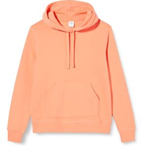 Amazon Essentials Women's French Terry Fleece Pullover Hoodie (Available in Plus Size), Melon Orange, X-Large