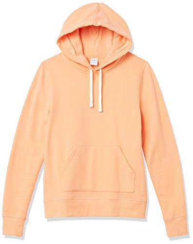 Amazon Essentials Women's French Terry Fleece Pullover Hoodie (Available in Plus Size), Melon Orange, X-Large