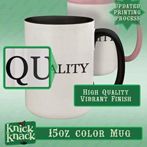 Knick Knack Gifts got appall? - 15oz Ceramic Colored Handle and Inside Coffee Mug Cup, Black