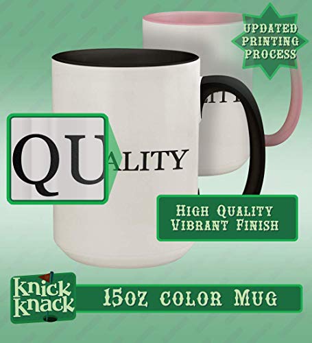 Knick Knack Gifts got appall? - 15oz Ceramic Colored Handle and Inside Coffee Mug Cup, Black