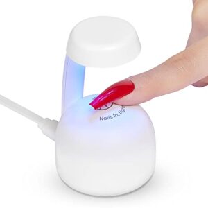 beetles gel polish mini nail led lamp with smart sensor for easy and fast extension system manicure uv light flash curing