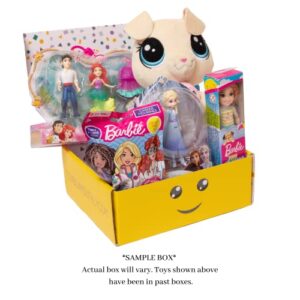 toy box monthly - kids toy subscription box. receive 4-6 small licensed toys for girls ages 4 to 8