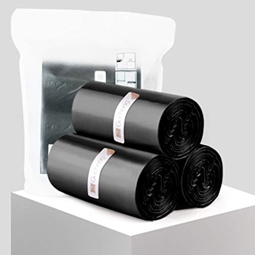 POPLY 10μm Thick Disposable Garbage Bag 3 Rolls/ 90PC Household Plastic Bag Kitchen Garbage Bag 22 X 28 cm Black