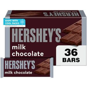 hershey's milk chocolate candy bars, 1.55 oz (36 count)