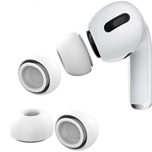 Airpods Pro [6 Pairs Medium Only] Replacement Earbud Tips Covers for Airpods Pro Original & Airpods Pro 2nd Generation (White)