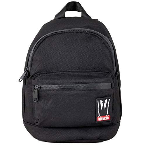 DIME BAGS Omerta Mini Molly Carbon Filter Casual Backpack | Small Backpack with Activated Carbon Lining (Black)