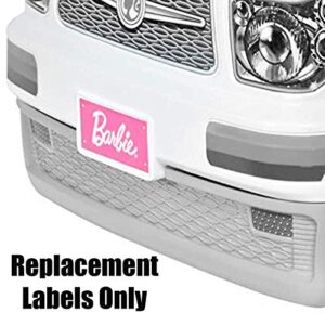 Fisher-Pric e Replacement Stickers for Barbie Care Clinic ~ Barbie Doll Playset FRM19 Barbie Care Clinic ~ Replacment Labels ~ Sheet D ~ Stickers 24-28, 40,43,44 and 47