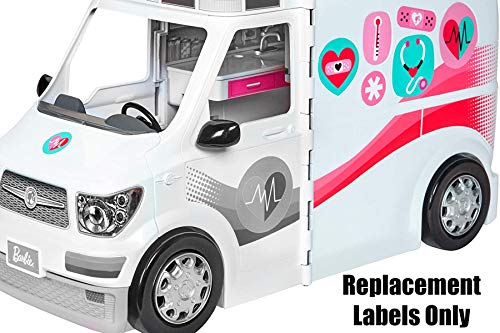 Replacement Stickers for Barbie Care Clinic ~ Barbie Doll Playset FRM19 Barbie Care Clinic ~ Replacment Labels ~ Sheet E ~ Stickers 31-39, 48,49 and 51