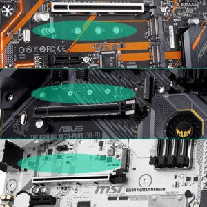 Akuoly M.2 SSD Screw Set PC Motherboard Screws Spacers for Asus Gigabyte ASRock Msi Motherboards, 21pcs