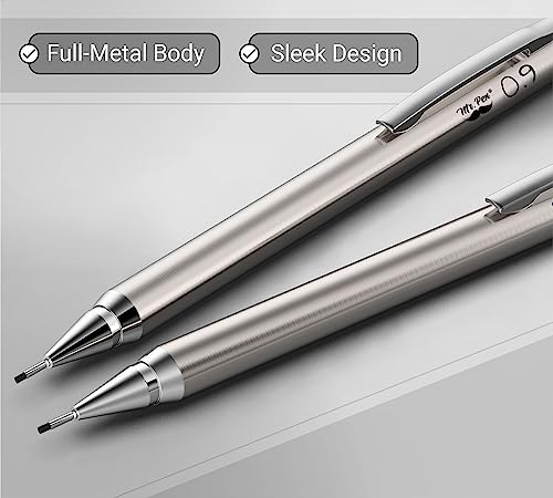 Mr. Pen- Mechanical Pencils, Metal, 0.9mm, 2 Pack, Drafting and Lead Pencils