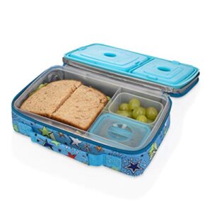 nuby insulated bento box lunchbox, boy