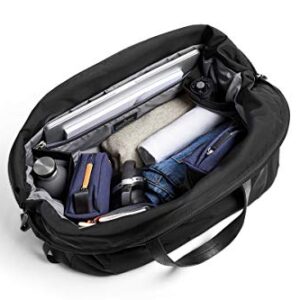 Bellroy Weekender Plus - Premium Edition (Duffle Travel Bag & Overnight Bag, Fits 13" Laptop, Internal Organization Pockets) - Black