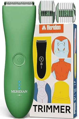 MERIDIAN Original Ball Trimmer Men, Body Hair Trimmer Men, Ball Shaver Men, Pubic Hair Trimmer Men, Body Shaver Men, Body Trimmer for Men, Body Groomer for Men, Man Scape with Meridian Sage