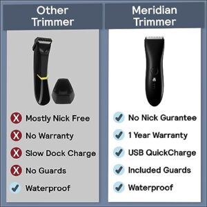 MERIDIAN Original Ball Trimmer Men, Body Hair Trimmer Men, Ball Shaver Men, Pubic Hair Trimmer Men, Body Shaver Men, Body Trimmer for Men, Body Groomer for Men, Man Scape with Meridian Sage