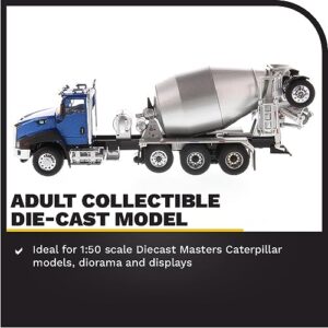 Diecast Masters Caterpillar CT660 Day Cab Tractor w/McNeilus Concrete Mixer | Transport Series Cat Trucks & Construction Equipment | 1:50 Scale Model Diecast Collectible Model 85664