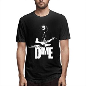 xuforget darrell dimebag mens sport shirt women loose short-sleeved t-shirt black