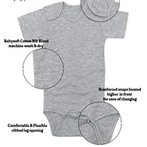 TeeNow -Daddy Is My Hero (Custom All Branches) - US Military Inspired Baby Infant Onesie/Bodysuit - Boy/Girl (3-6 Months, Grey - ARMY)