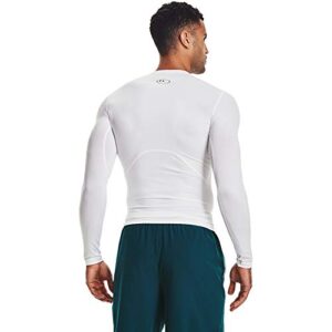 Under Armour Men's Armour HeatGear Compression Long-Sleeve T-Shirt , White/Black , X-Large