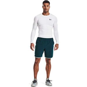 Under Armour Men's Armour HeatGear Compression Long-Sleeve T-Shirt , White/Black , X-Large