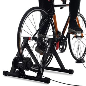 Unisky Bike Trainer Stand for Indoor Riding 6 Speed Stationary Bike Stand for Exercise Bicycle Resistance Trainers