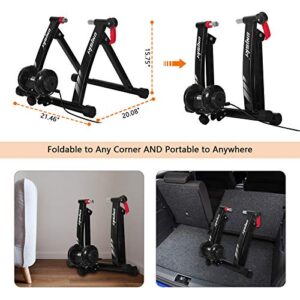 Unisky Bike Trainer Stand for Indoor Riding 6 Speed Stationary Bike Stand for Exercise Bicycle Resistance Trainers