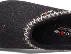 HAFLINGER Zigzag Clog - Charcoal, 45