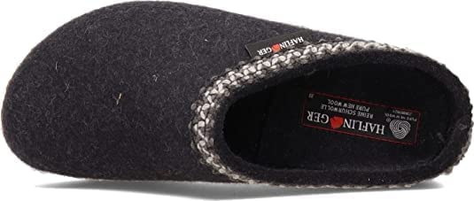 HAFLINGER Zigzag Clog - Charcoal, 45