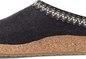 HAFLINGER Zigzag Clog - Charcoal, 45