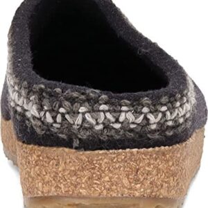 HAFLINGER Zigzag Clog - Charcoal, 45