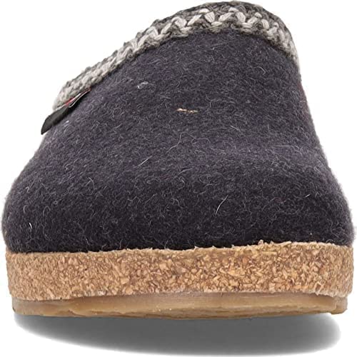 HAFLINGER Zigzag Clog - Charcoal, 45