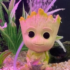 TEEMO Aquarium Groot Air Bubbler Decorations, Air Bubbler Decorations for Fish Tank.(Large Size 3.75'x5.7'x3.5')