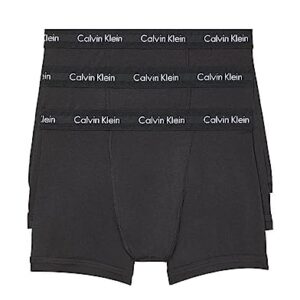 Calvin Klein Men's Cotton Stretch 3-Pack Boxer Brief, 3 Black, M