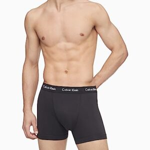 Calvin Klein Men's Cotton Stretch 3-Pack Boxer Brief, 3 Black, M