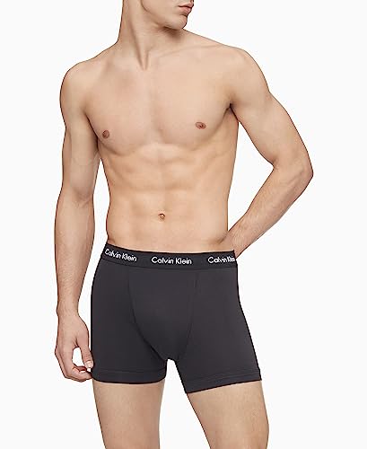 Calvin Klein Men's Cotton Stretch 3-Pack Boxer Brief, 3 Black, M