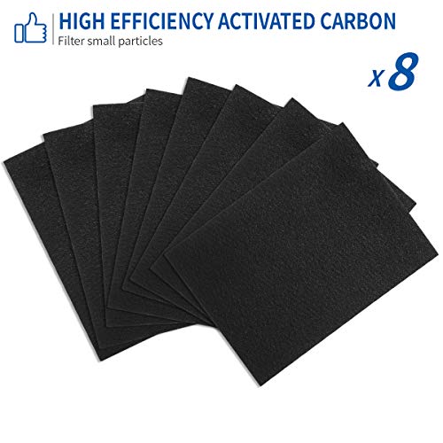 Gazeer 2 True HEPA Filter Replacement Filter A and 8 Carbon Pre Filters Set Compatible with Winix 115115 PlasmaWave Size 21. Fits Model WAC5300, WAC5500, WAC6300, 5000, 5000b, 5300, 5500-2, P300, C535