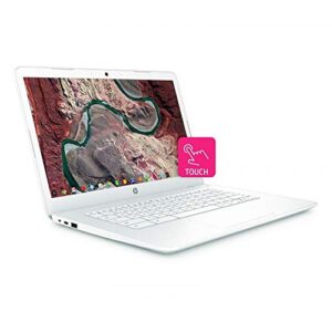 HP 14" Touch Chromebook 7CG07UA 11.5 Hour Battery, 4GB RAM, 64GB eMMC (14-CA137NR) - Polished White (Renewed)