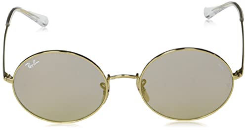 Ray-Ban Rb1970 Oval Evolve Polarized Sunglasses, Gold/Photochromic Dark Grey Mirrored Gold, 54 mm