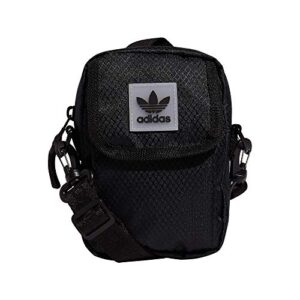 adidas originals originals utility festival crossbody, black, one size